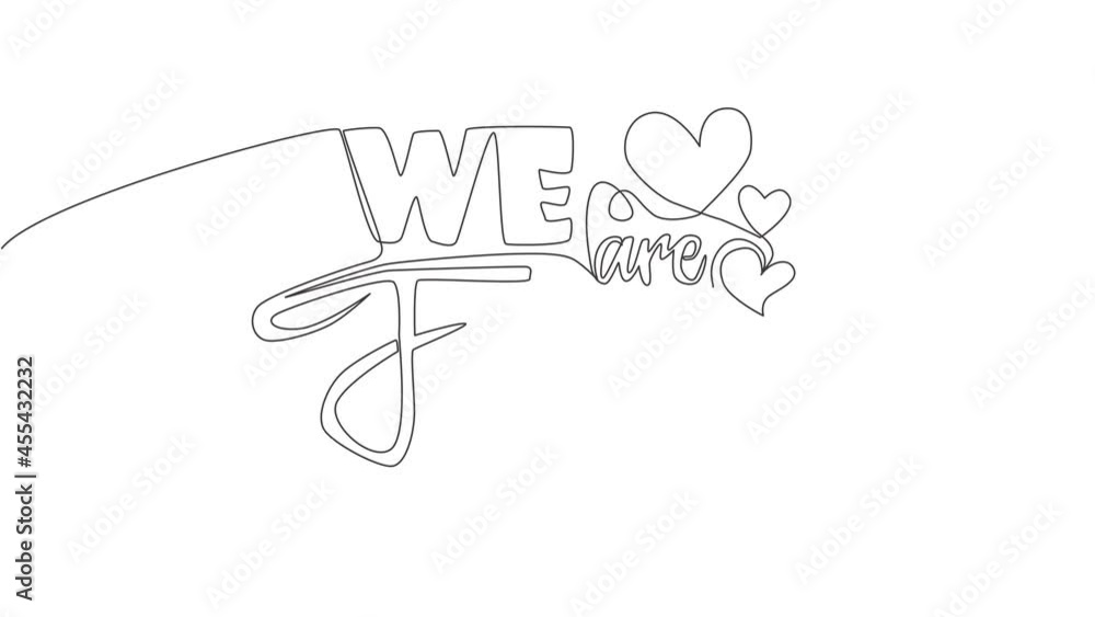 Animated self drawing of continuous line draw motivational ...