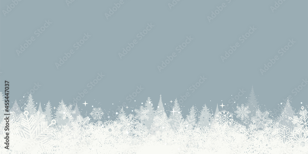 Snowflake Border Landscape