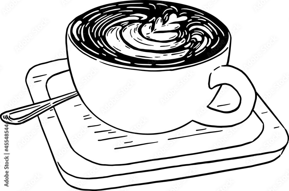 Latte Coffee Cup Clip Art