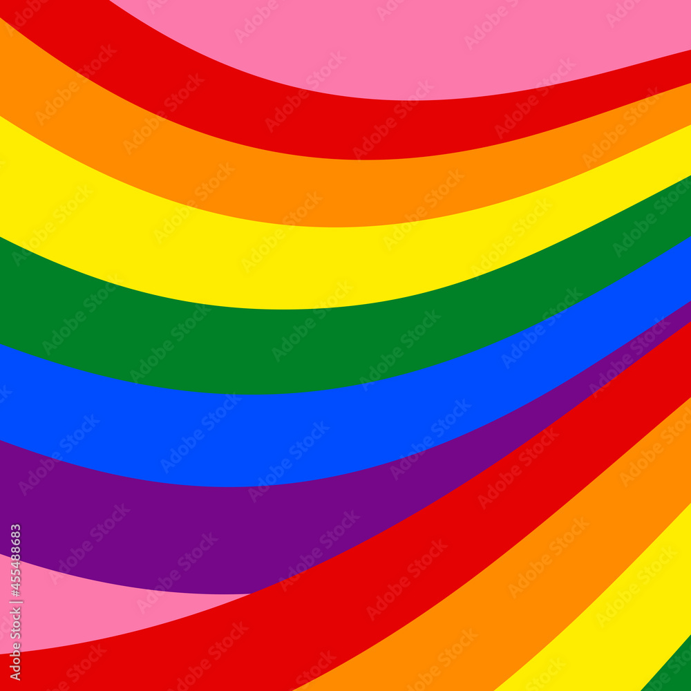 LGBTQ pride rainbow flag. Spectrum of human sexuality and gender ...