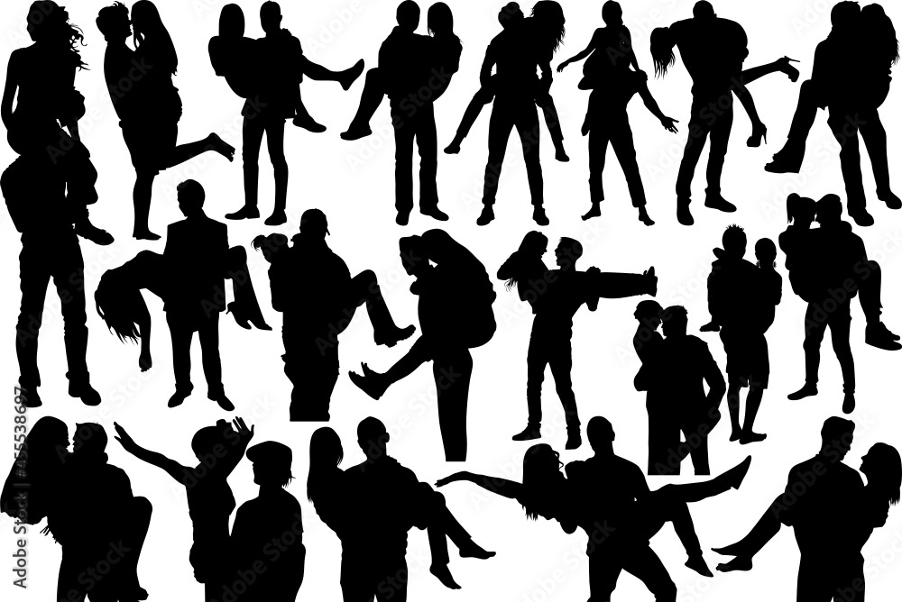 Man Carrying Woman SVG Cut Files | Man Carrying Woman Silhouette ...