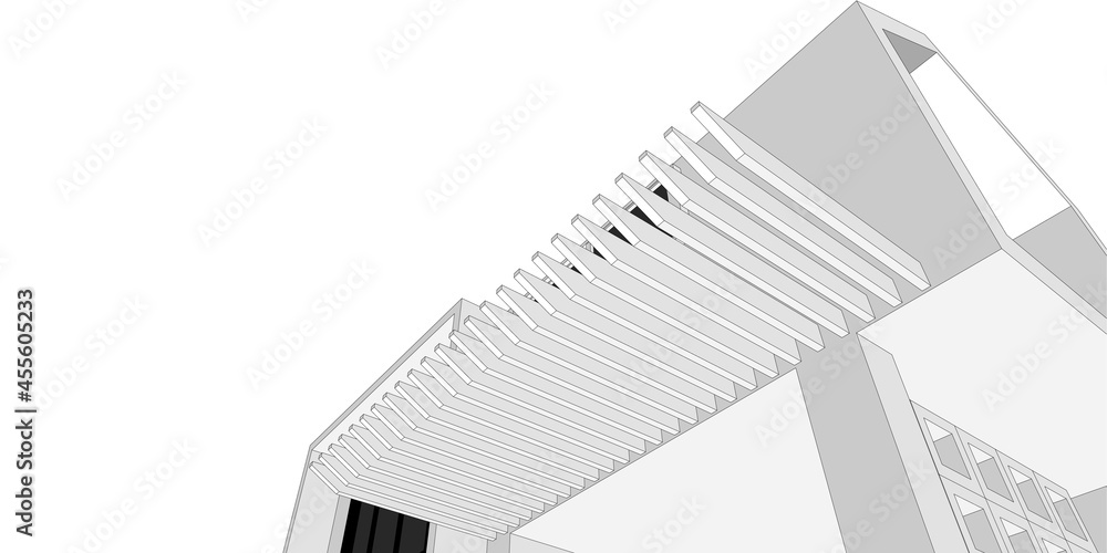 Building sketch architectural 3d illustration, Architecture building ...