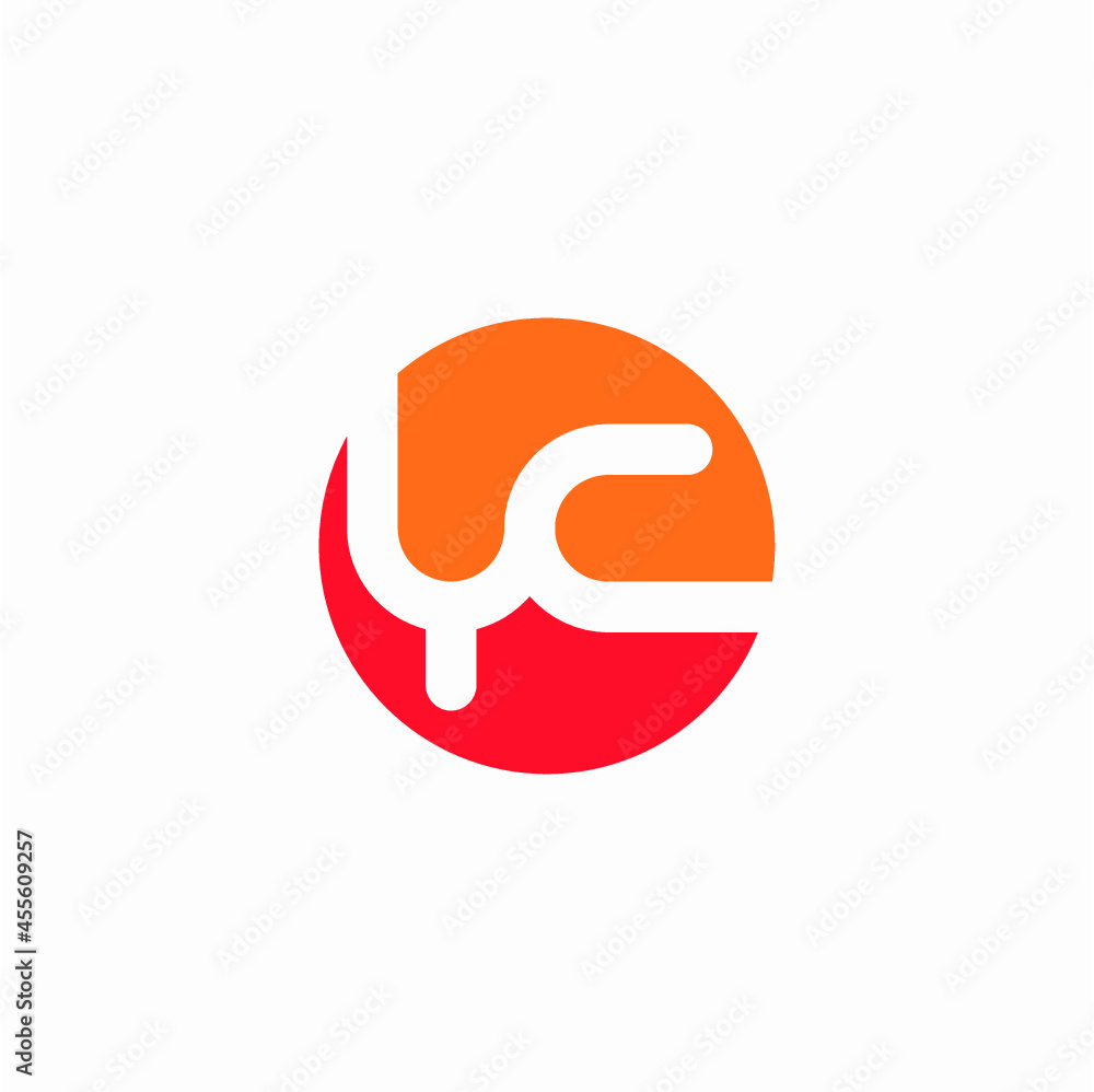 YC circle logo vector image Stock Vector | Adobe Stock
