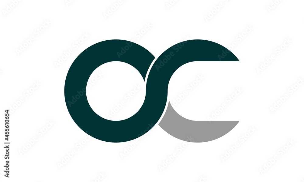 logo design OC alphabet Stock Vector | Adobe Stock