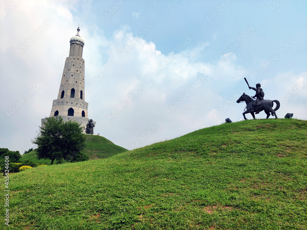 29 August, 2021.The Fateh Burj (victory tower)constructed in the memory ...