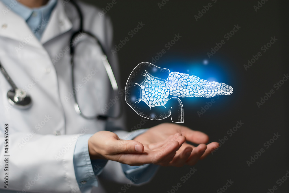 Gastroenterologist doctor, pancreas specialist. Aesthetic handdrawn ...