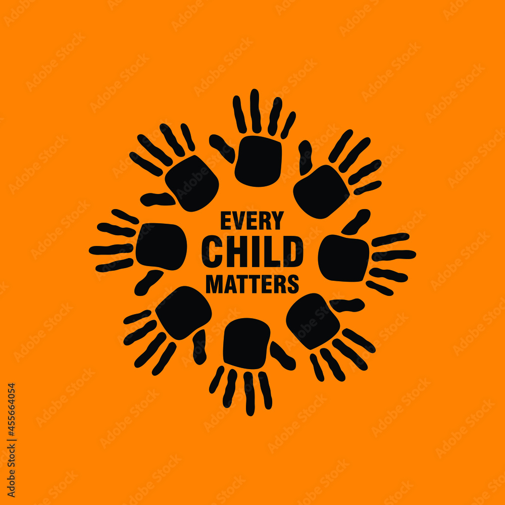 Every Child Matters Logo. Hand Print Symbol. Vector Illustration Icon ...