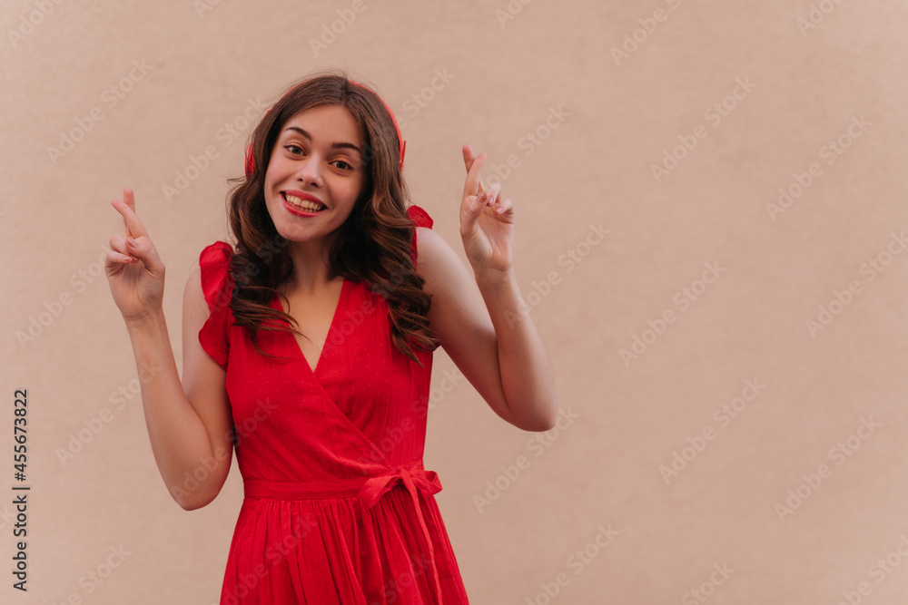 Portrait of joyful artist hopes to win the art competition in Australia ...