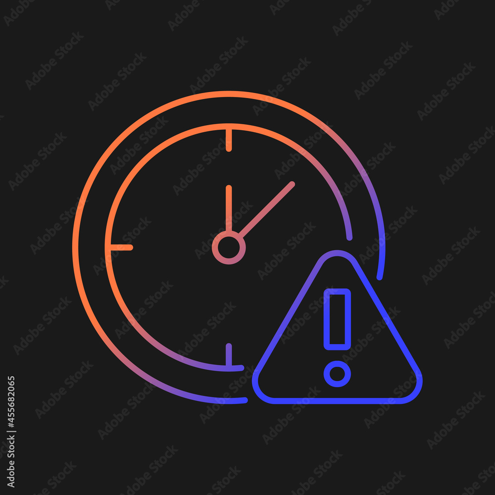 Vetor de Do not use for long time gradient vector manual label icon for ...