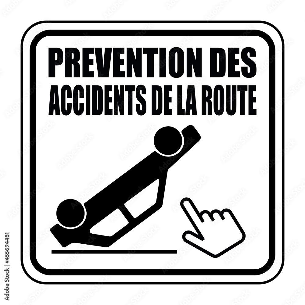 Logo prévention des accidents de la route. Stock Vector | Adobe Stock