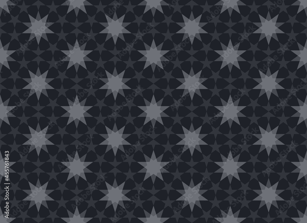 Five-pointed star pattern is arranged in a circle. Ten-pointed star is ...