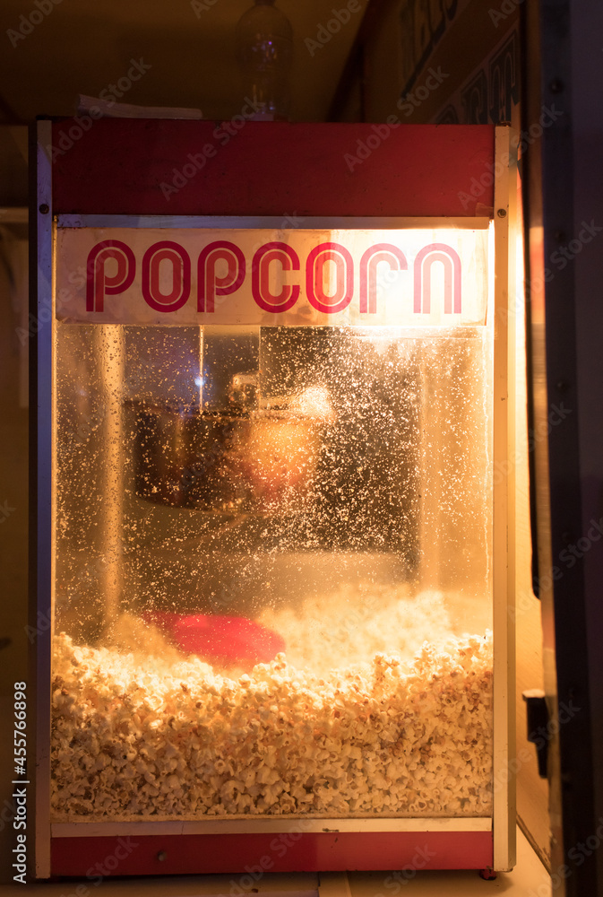 Popcorn machine Stock Photo | Adobe Stock