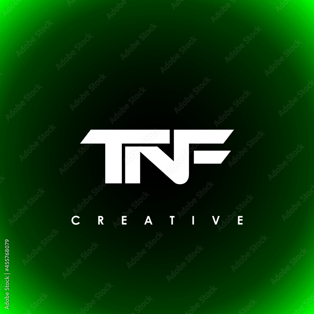 TNF Letter Initial Logo Design Template Vector Illustration Stock ...