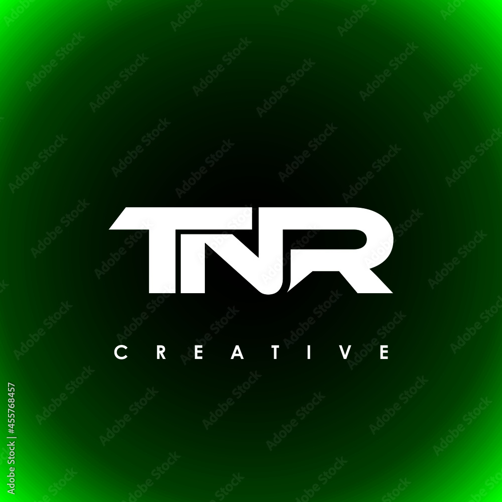 TNR Letter Initial Logo Design Template Vector Illustration Stock ...