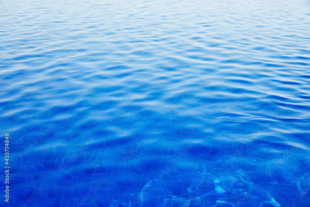 Blue Swimming pool water at luxury resort in Mexico Stock Photo | Adobe ...