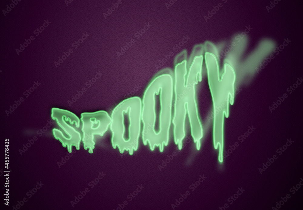 Haunted Text Effect Stock Template | Adobe Stock