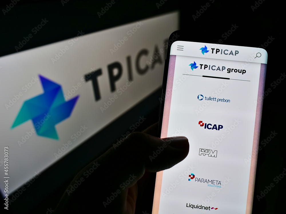 STUTTGA, GERMANY - May 18, 2021: Person holding mobile phone with ...