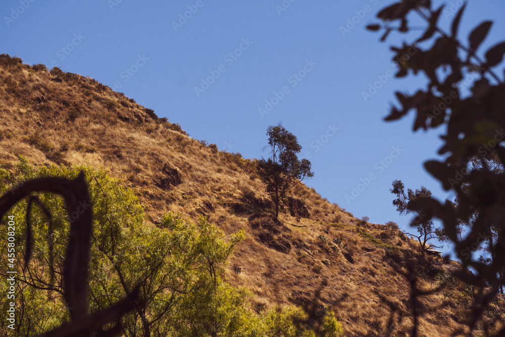 Overland camping roadtrip in the andes mountains of Lima, Peru Stock ...