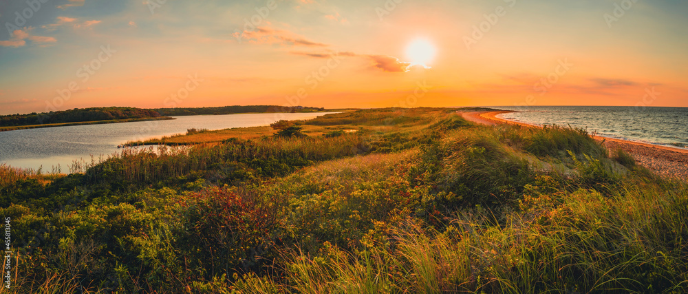 Beautiful painting-like sunrise seascape over South Cape Beach on Cape ...