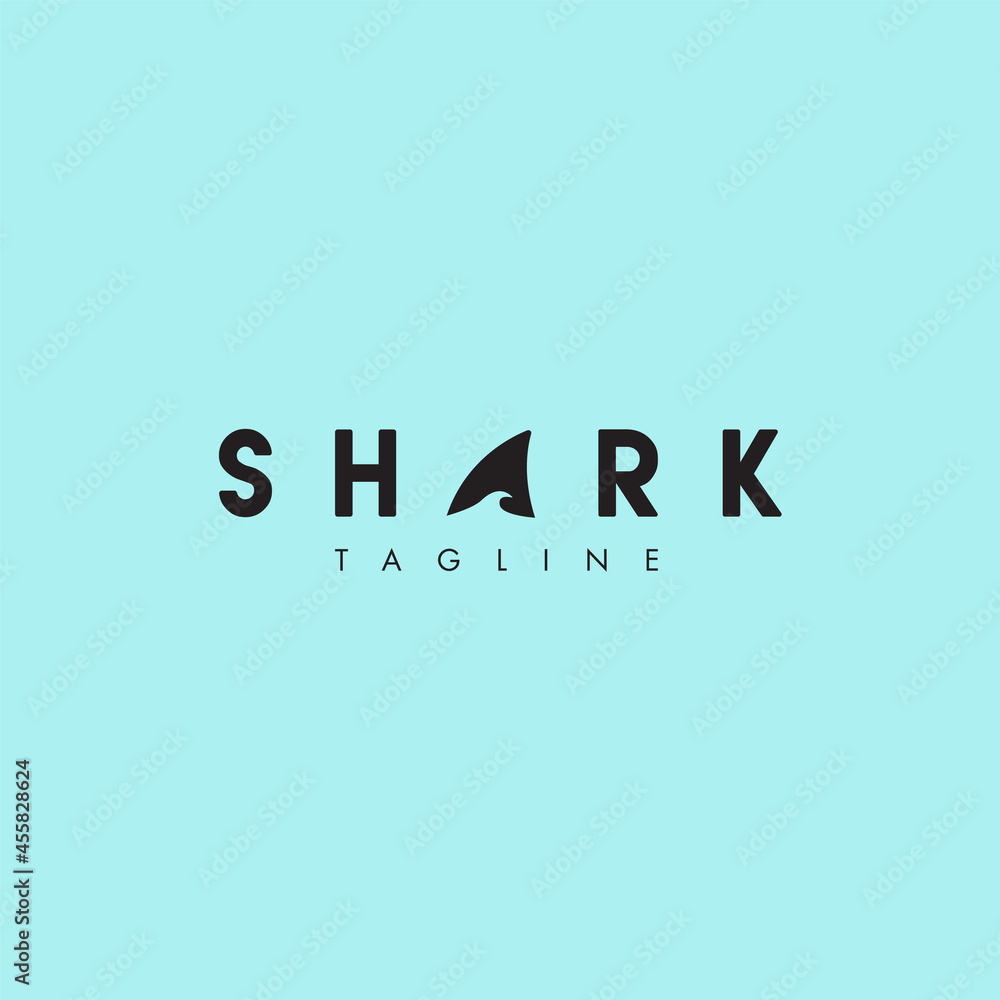 Shark. Logo template. Stock Vector | Adobe Stock