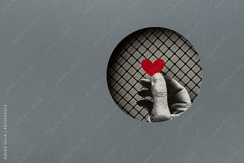 Hand holding a hearth Stock Photo | Adobe Stock