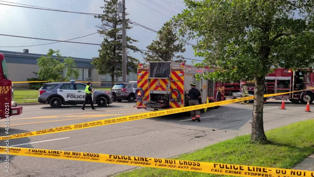 Police Line Do Not Cross police and fire brigade sirens in the ...