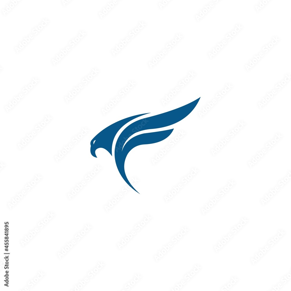 abstract Eagle fly logo space head eagle fly logo design Stock ...