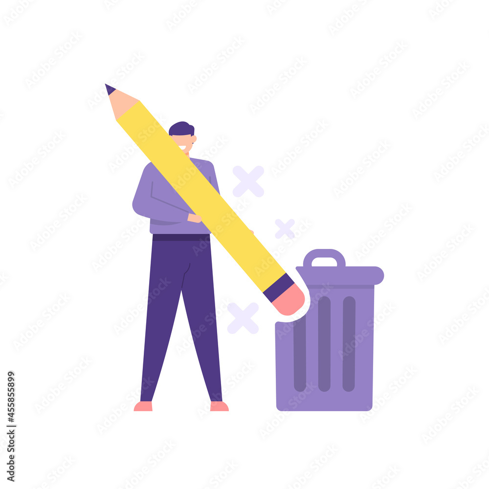 Vecteur Stock Junk file remover app concept, memory and storage saver ...