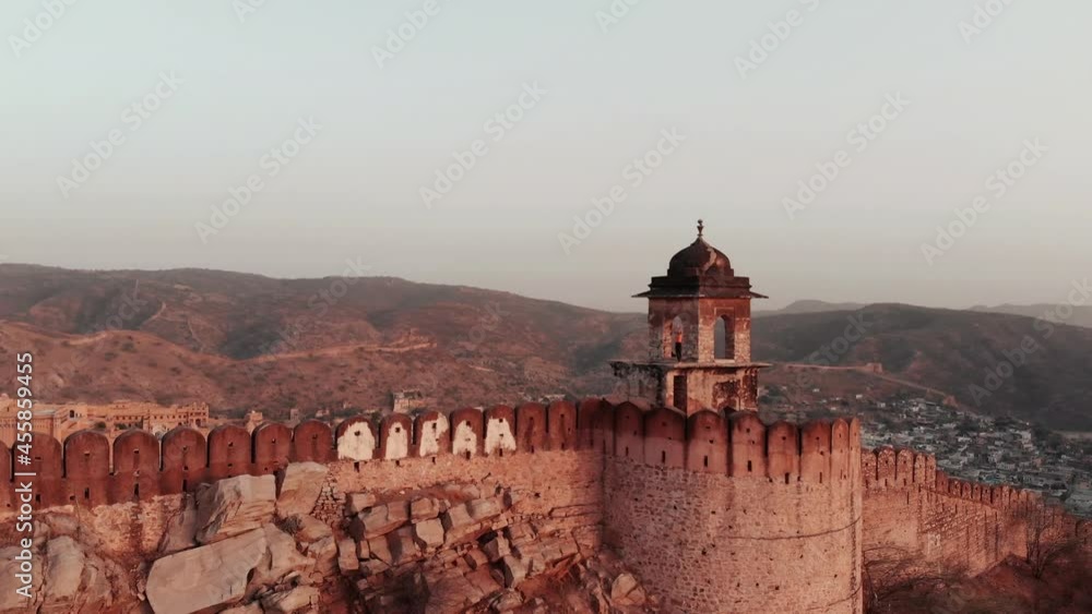 Opposite Amer fort in Jaipur is a watch tower situated, Shot this with ...