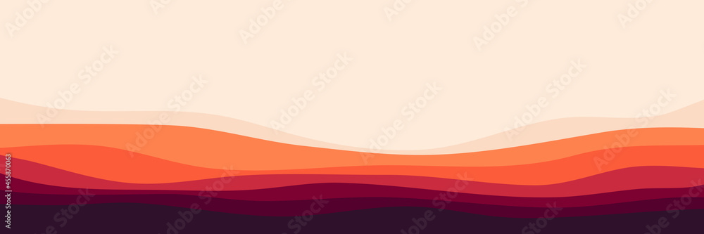 landscape mountain scenery vector illustration for pattern background ...
