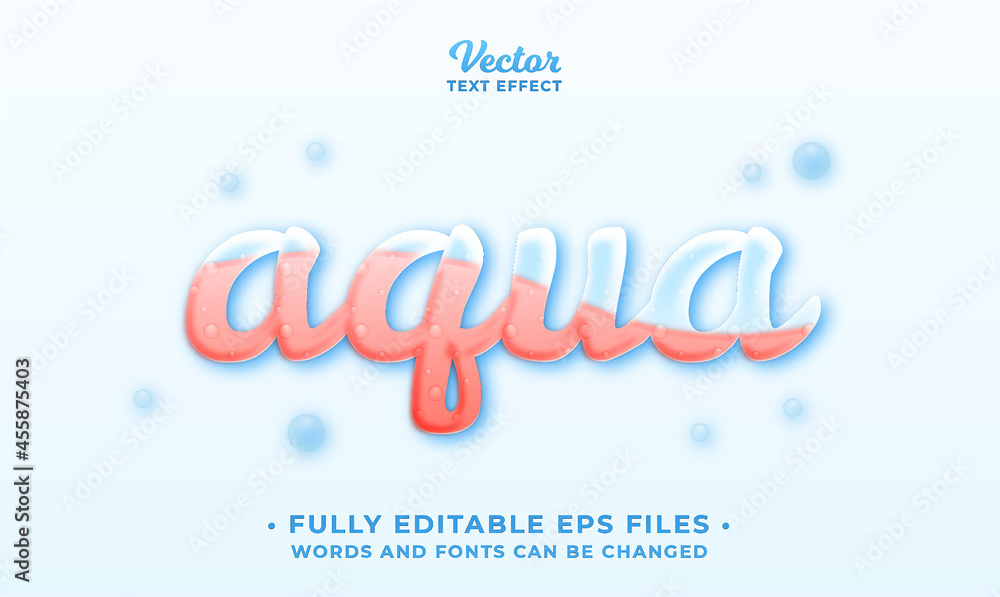 realistic flowing water text effect isolated on blue background ...