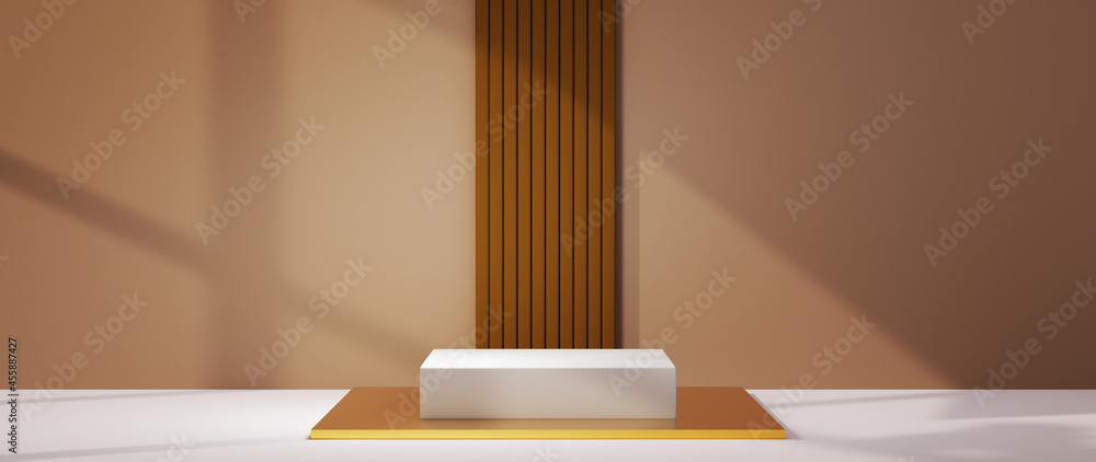 3D rendering of blank backdrop background for displaying fashion and ...