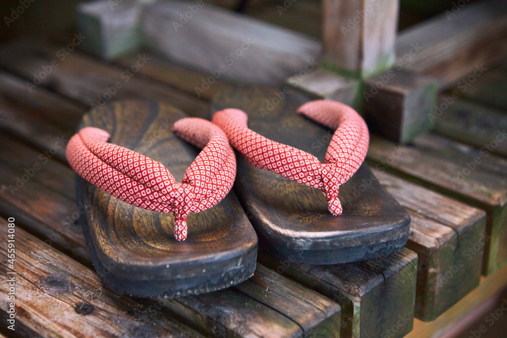 Geta, Japanese traditional wooden clogs Stock Photo | Adobe Stock