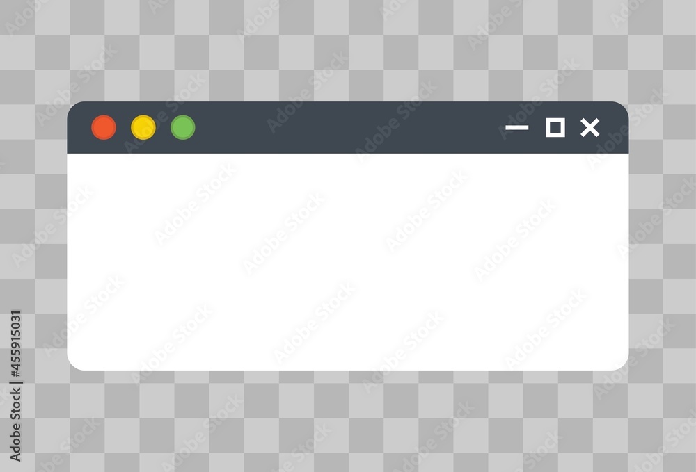 Computer blank window frame template for advertisement, user interface ...