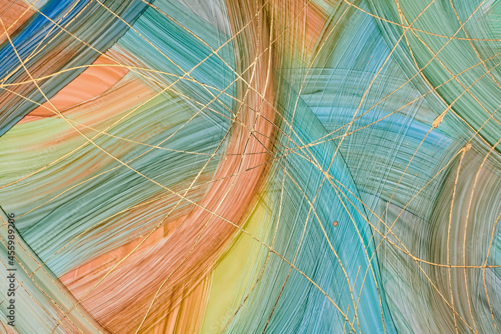 Natural luxury abstract fluid art painting in alcohol ink technique ...