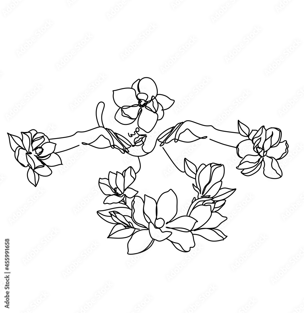 Minimal Woman Art. One Line Art. Naked Woman Wall Art. Nude Print ...