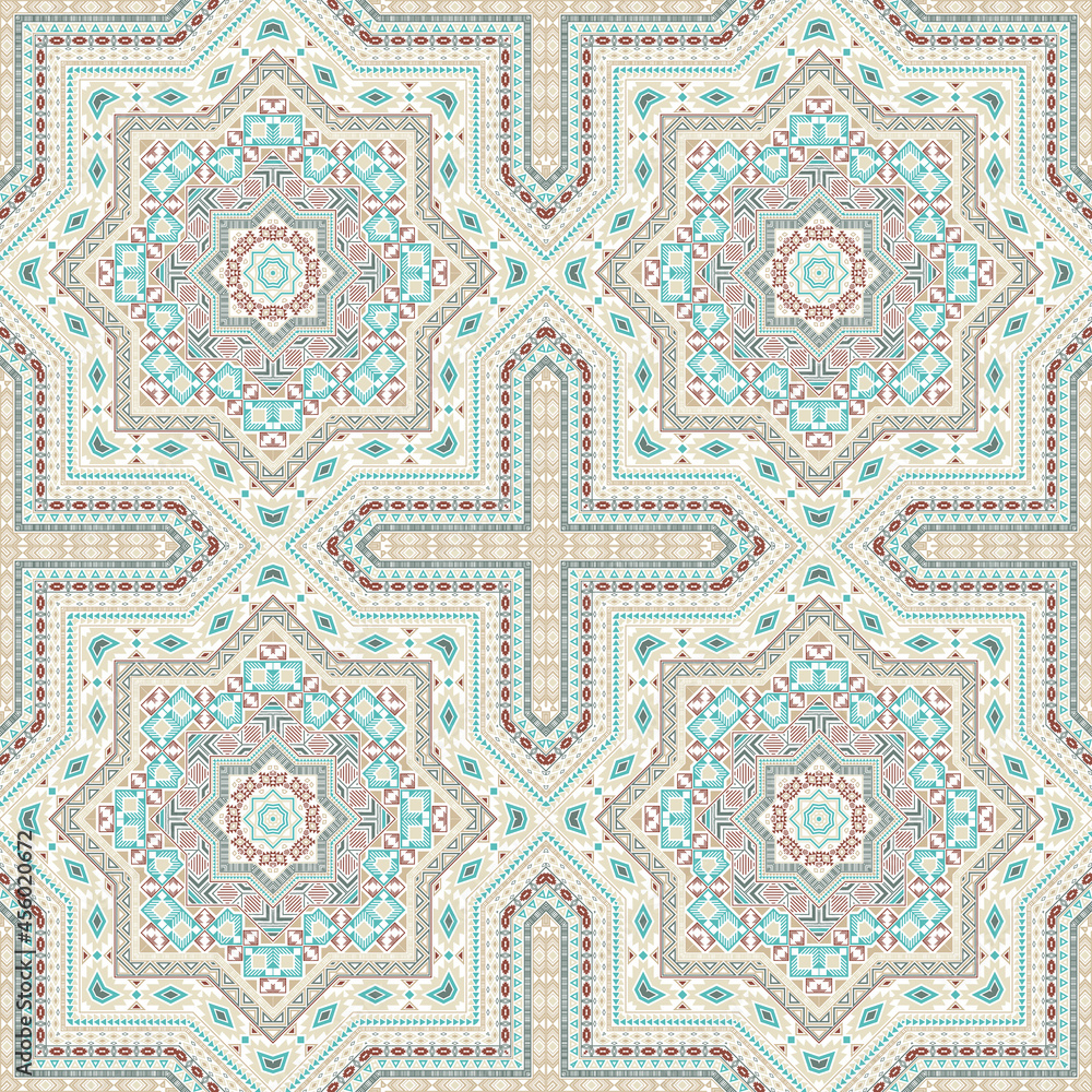 Beautiful moroccan zellige tile seamless rapport. Geometric texture ...