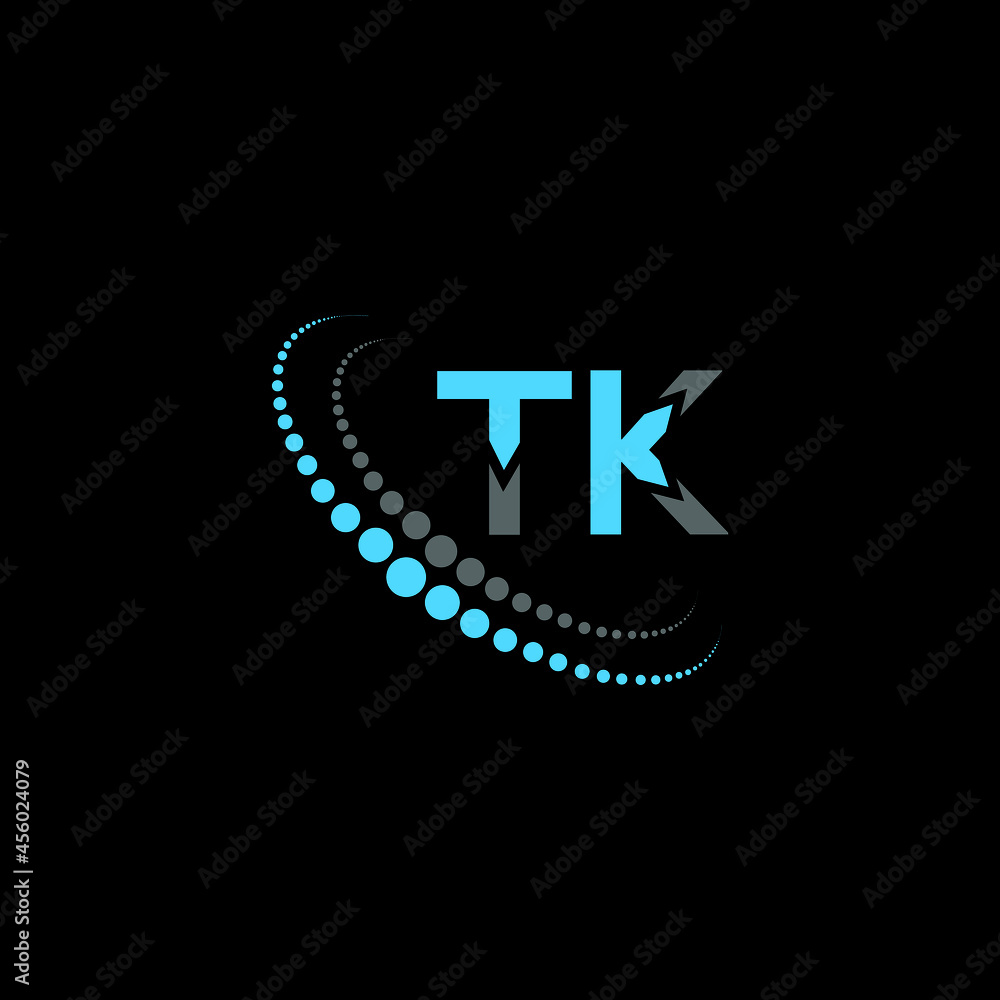 TK letter logo abstract design. TK unique design, TK letter logo design ...