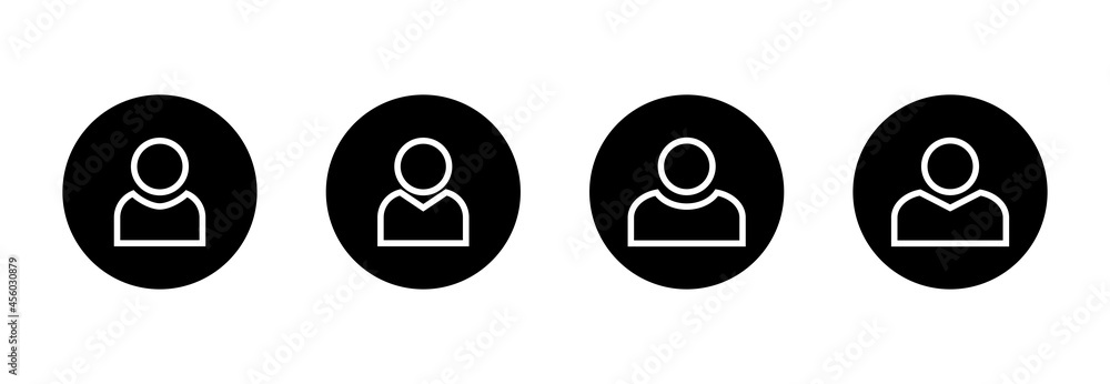 contact icon, person icon, profile icon, contact and profile symbol ...