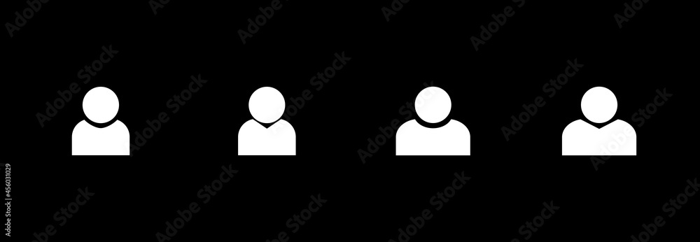 contact icon, person icon, profile icon, contact and profile symbol ...