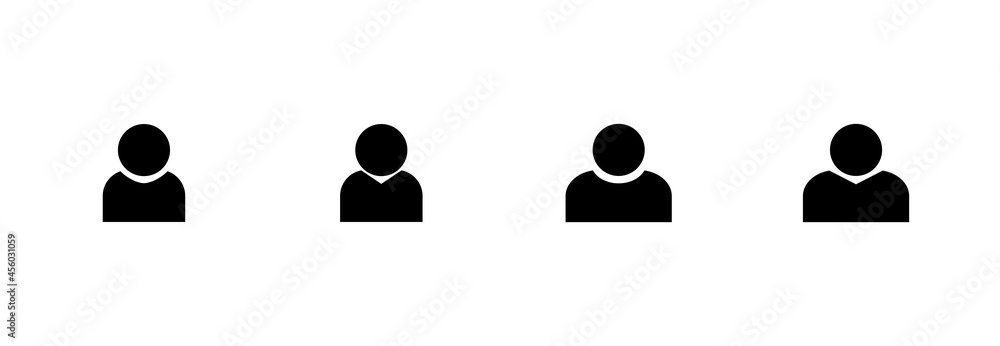 contact icon, person icon, profile icon, contact and profile symbol ...