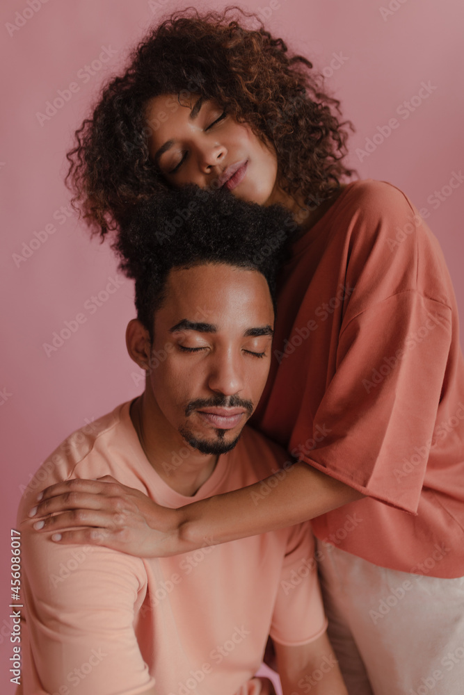 Tender portrait photography of couple hugging with closed eyes ...