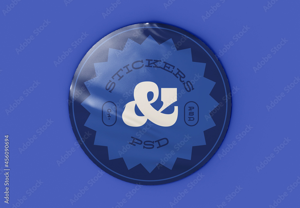 Branded Sticker Mockup Stock Template | Adobe Stock