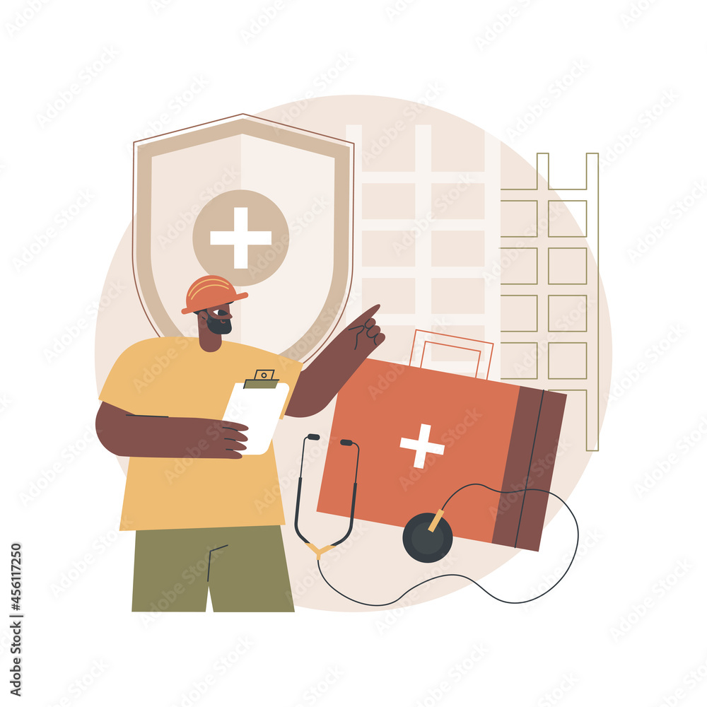 Occupational health abstract concept vector illustration. Occupational ...