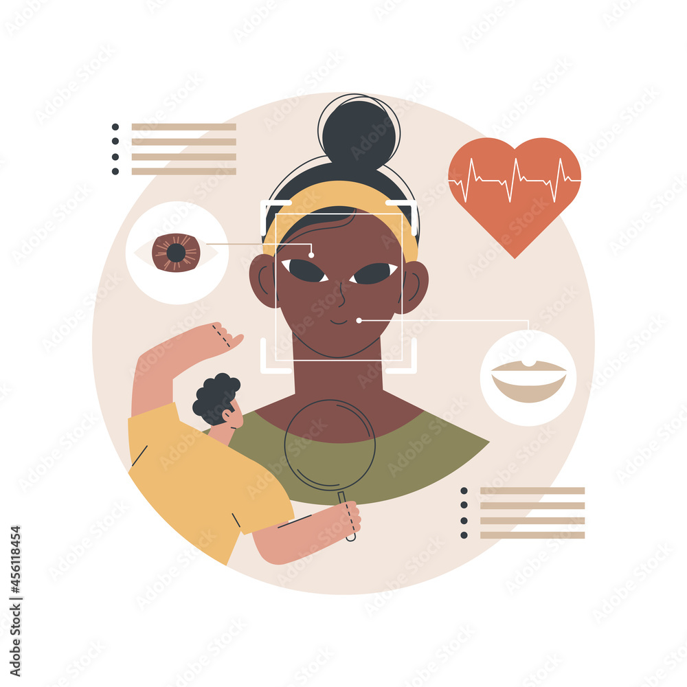 Emotion detection abstract concept vector illustration. Speech ...