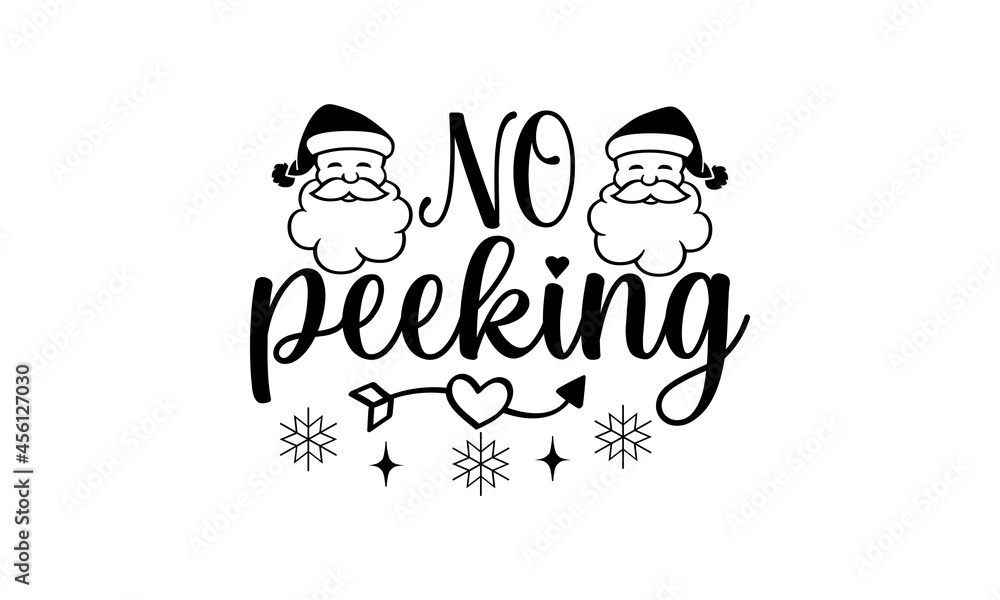 No peeking SVG, Christmas SVG Bundle, Set of 40 Christmas SVG designs ...