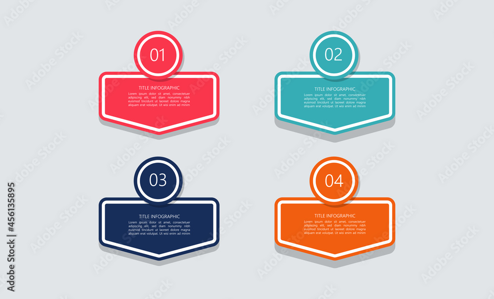 Infographic Vector label design template. Can be used for process ...