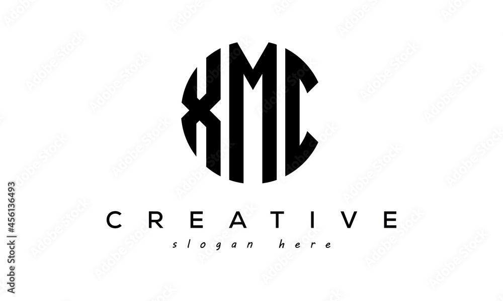 Letter XMC creative circle logo design vector Stock Vector | Adobe Stock