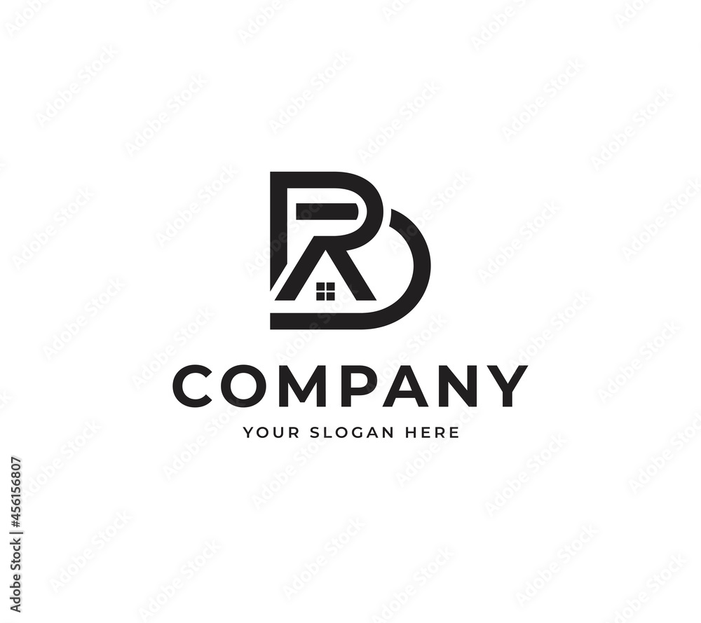 Letter RD vector logo design. Creative modern monogram logo design ...