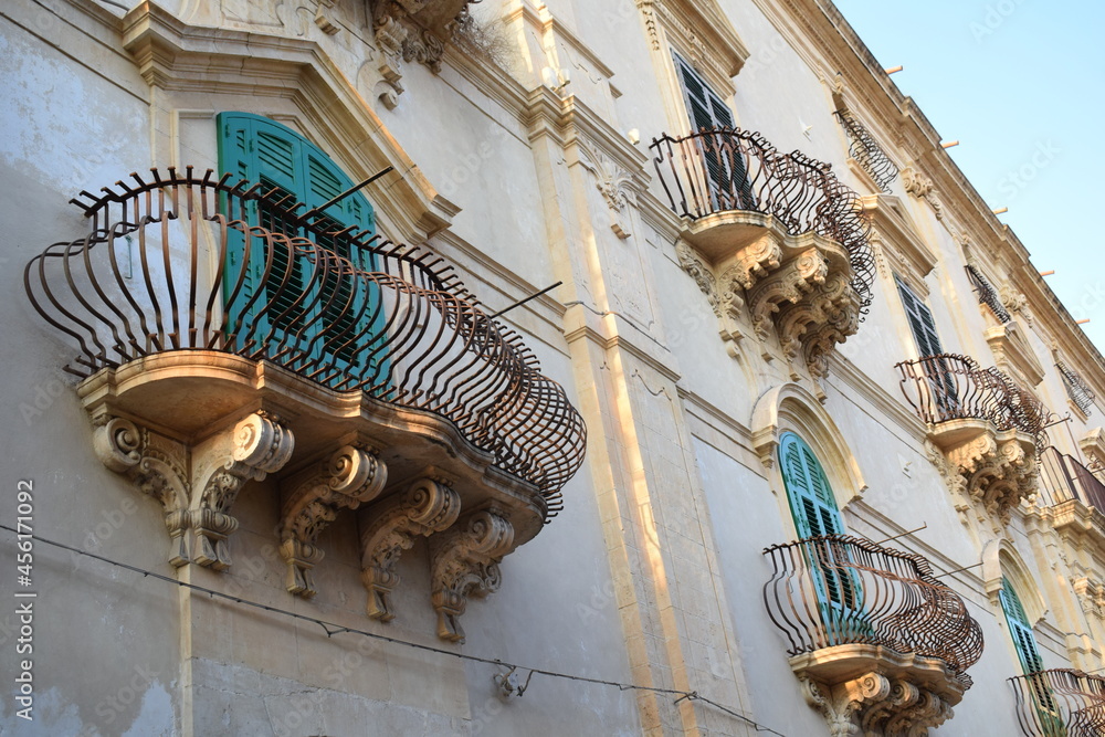 Balconi che sanno di storia Stock Photo | Adobe Stock